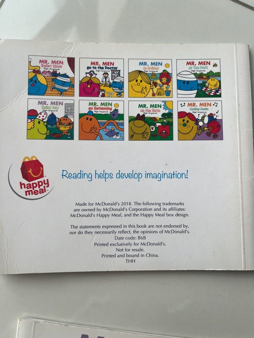 Mr. Men and Little Miss McDonald's Book Set, Hobbies & Toys, Books ...