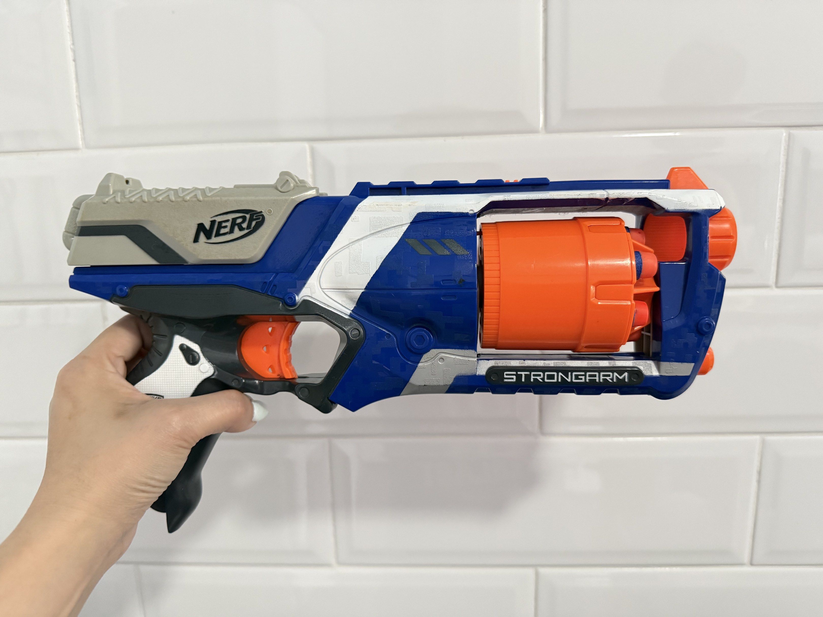 Nerf N-Strike Elite Strongarm Blaster, Hobbies & Toys, Toys & Games on ...
