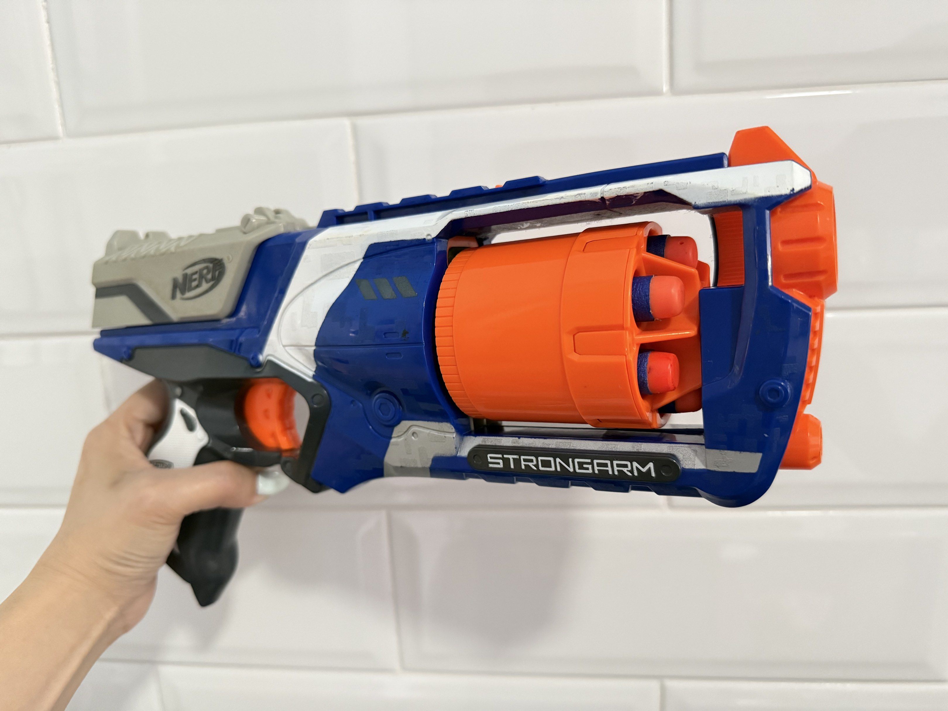 Nerf N-Strike Elite Strongarm Blaster, Hobbies & Toys, Toys & Games on ...