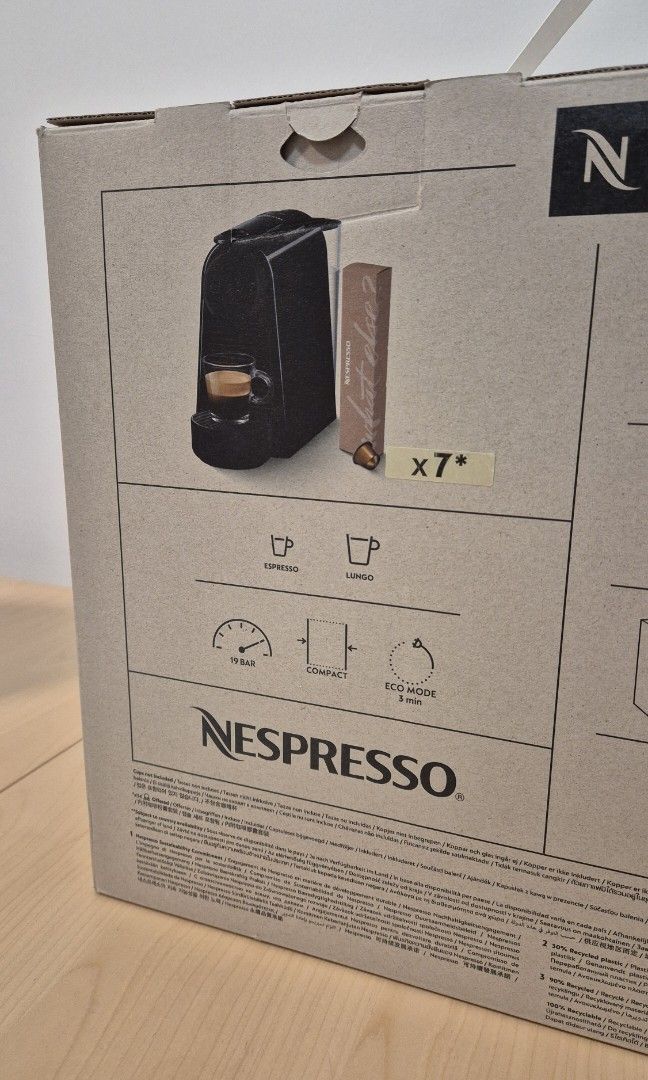 Nespresso Essenza Mini Piano Black Coffee Machine, TV & Home Appliances ...