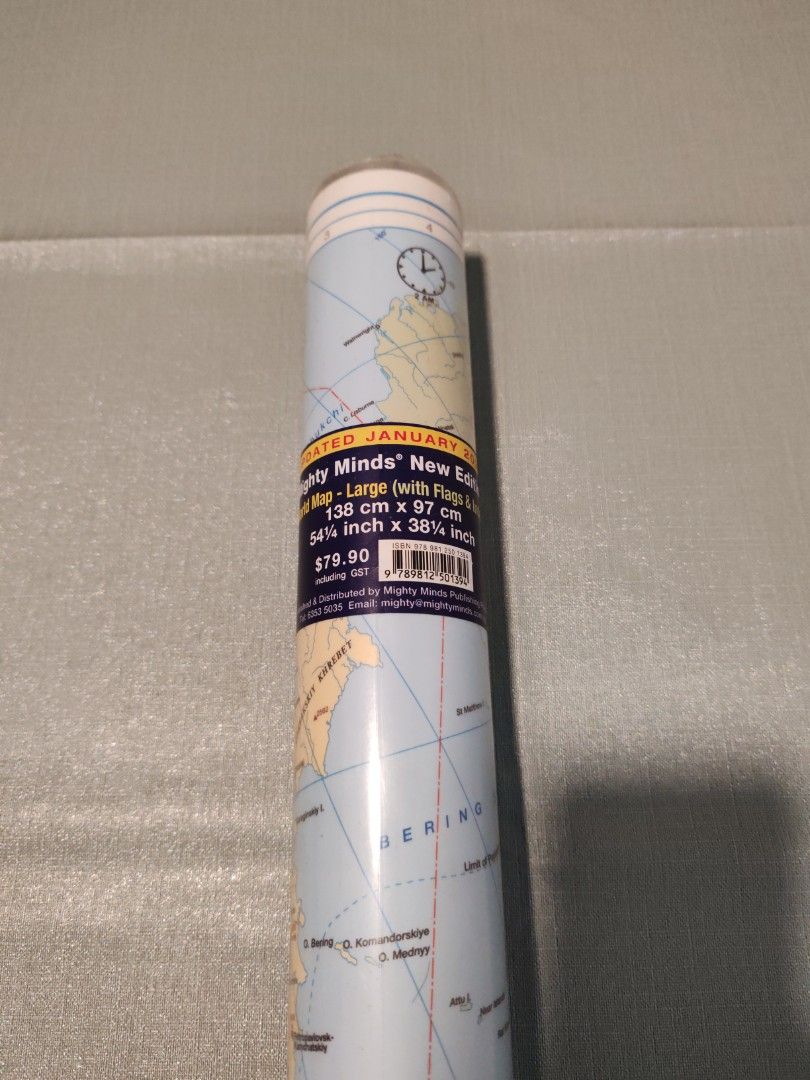 New Earth Map - Large, Hobbies & Toys, Art & Prints on Carousell