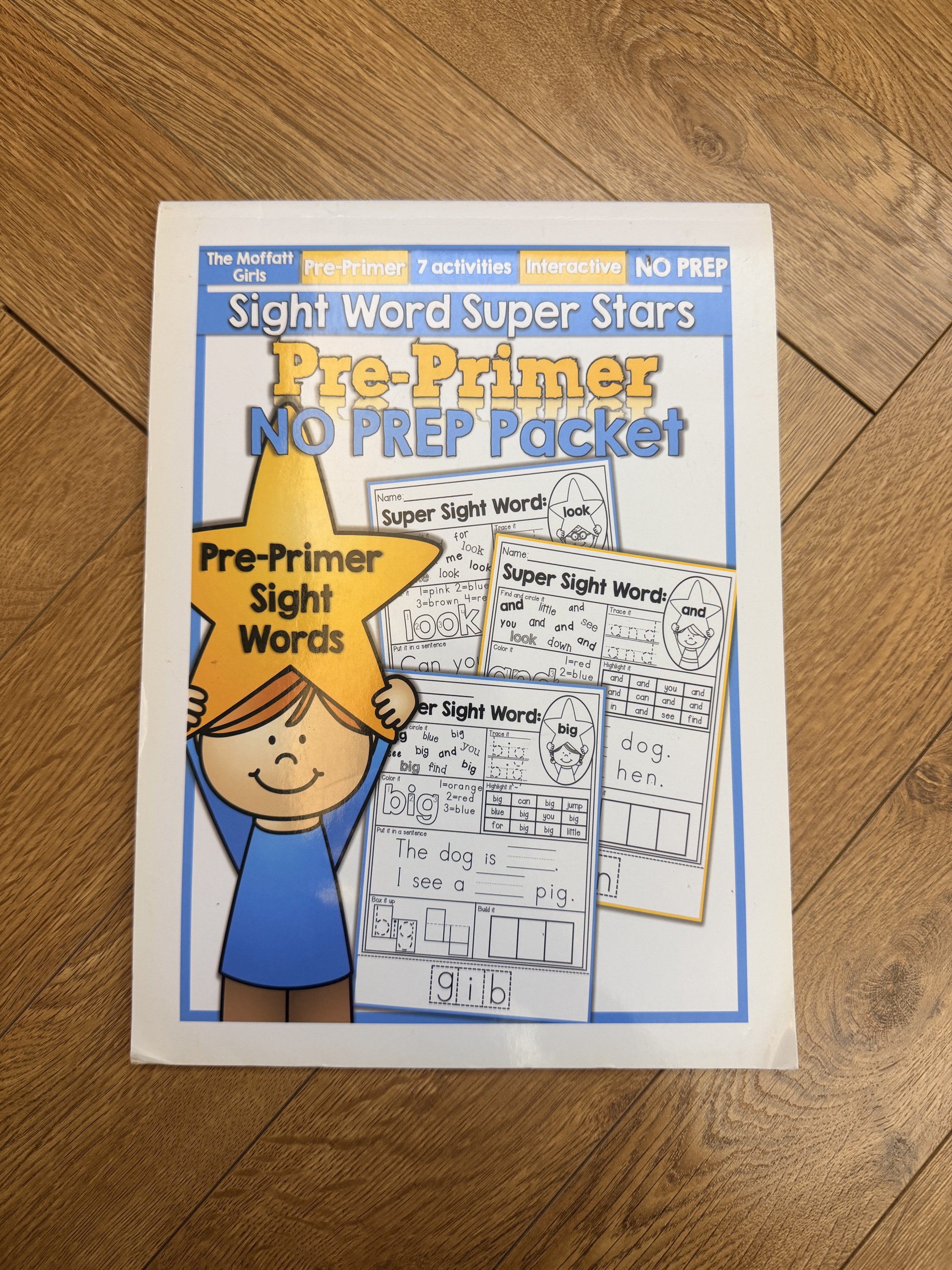 new The Moffat Girls - Sight Word Super Stars Pre-Primer 練習冊, 興趣及遊戲, 書本 ...