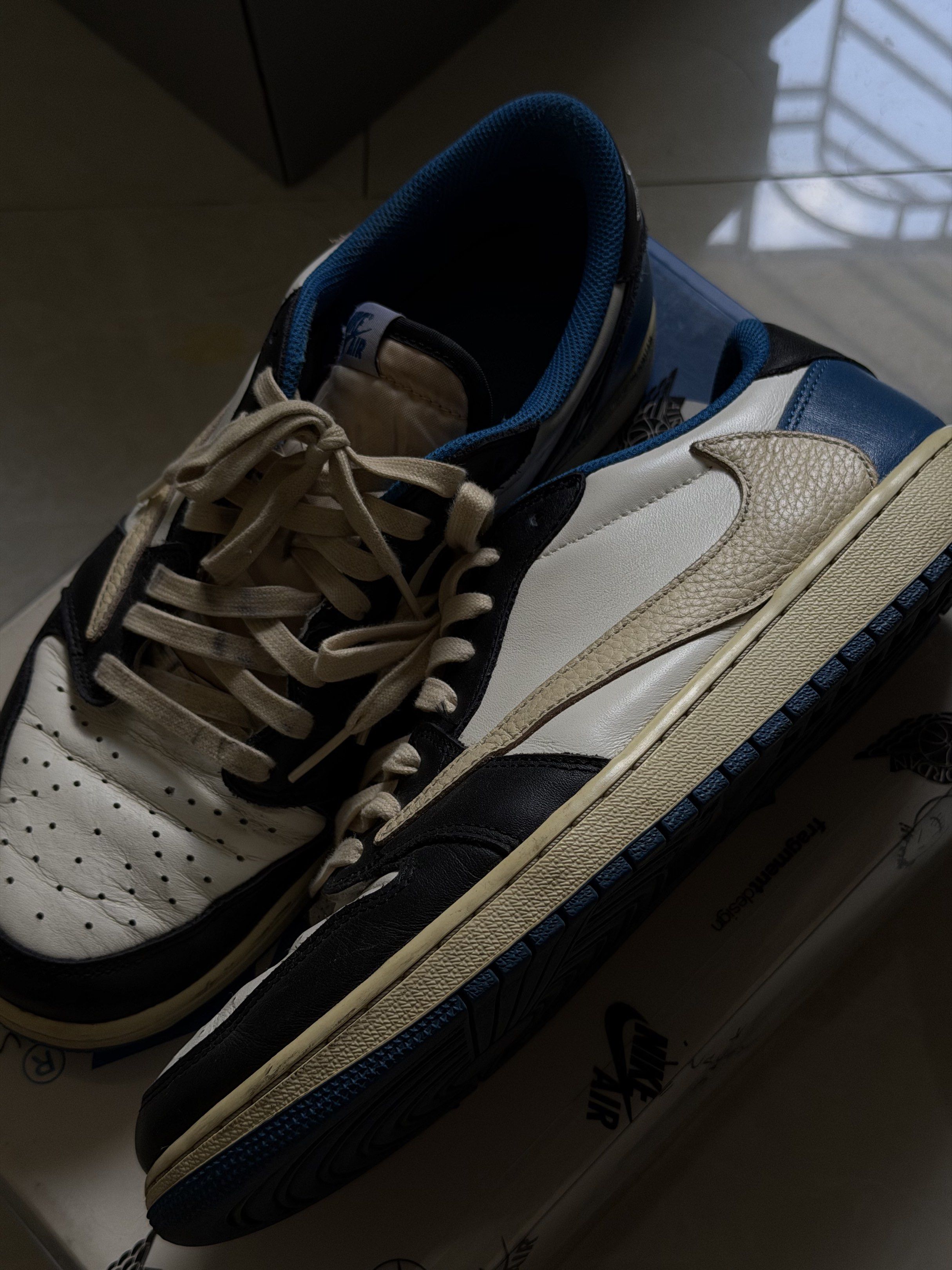 Nike Travis Scott Fragment Jordan 1 Low, Men's Fashion, Footwear ...
