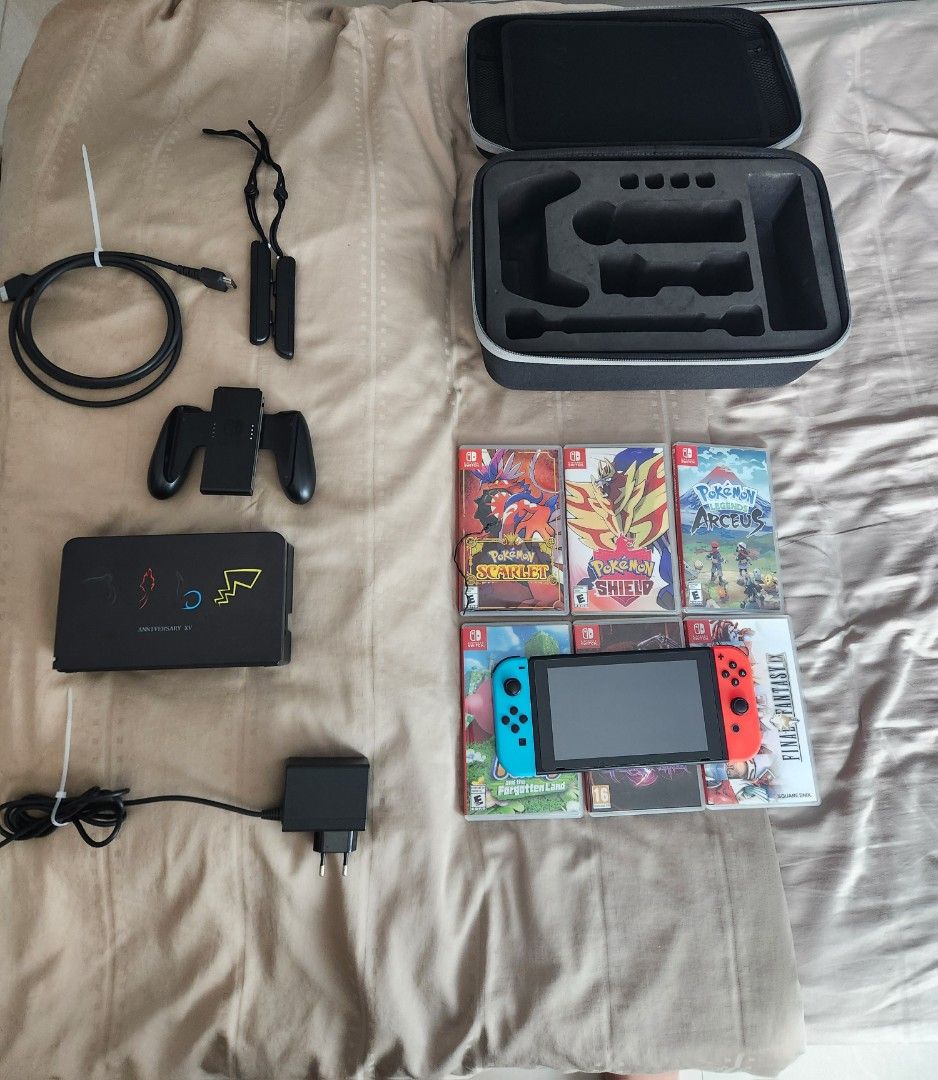 Nintendo Switch Console Bundle with Games, Video Gaming, Video Game ...