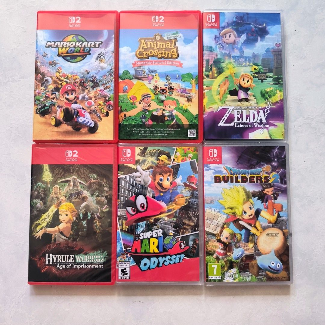 Nintendo Switch Games - Hyrule Warriors, Mario Kart World, Dragon Quest ...
