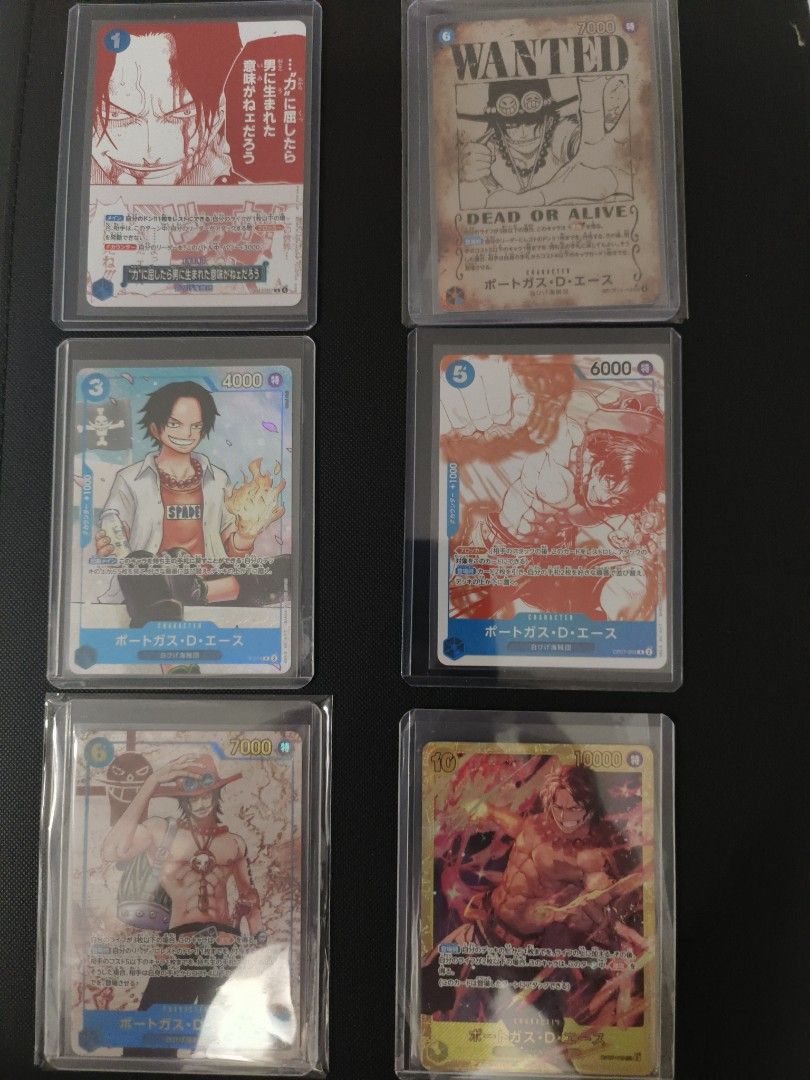 One Piece Card Game - Ace Cards, Hobbies & Toys, Toys & Games on Carousell