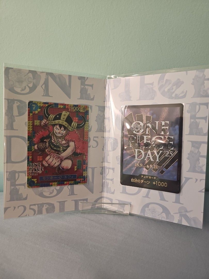 One Piece Card Game - One Piece Day Promo Cards, Hobbies & Toys, Toys ...