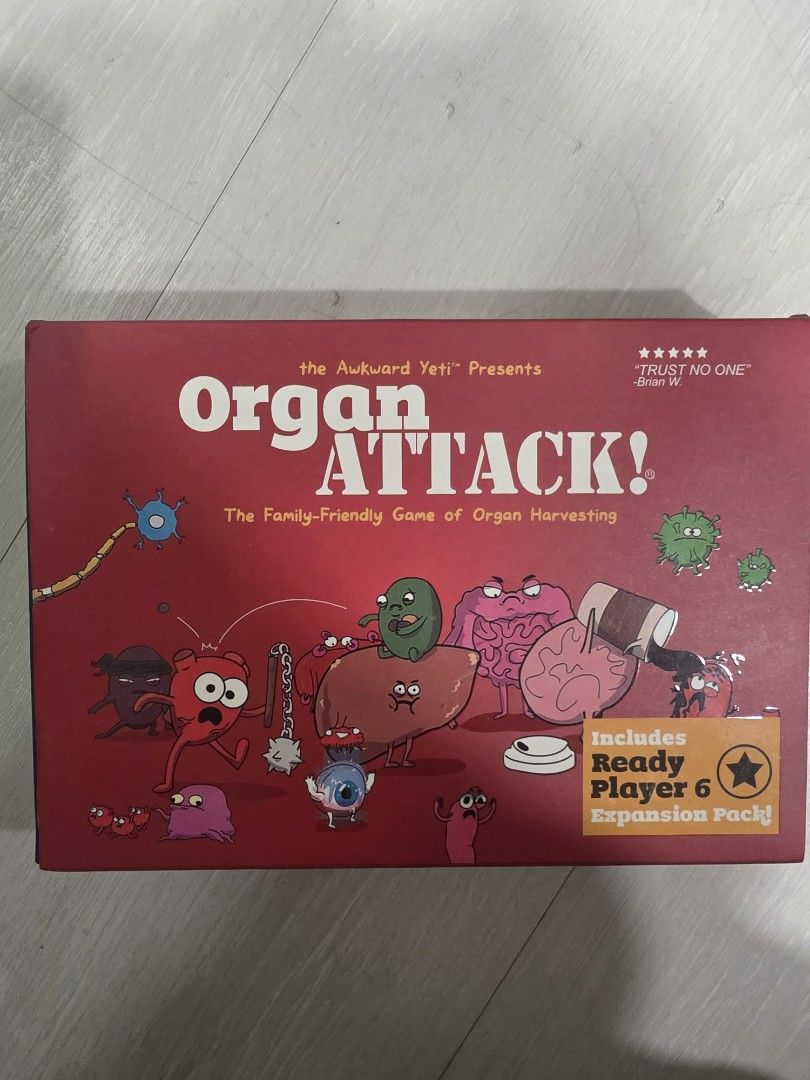Organ Attack! Board Game - Family-Friendly Fun, Hobbies & Toys, Toys ...