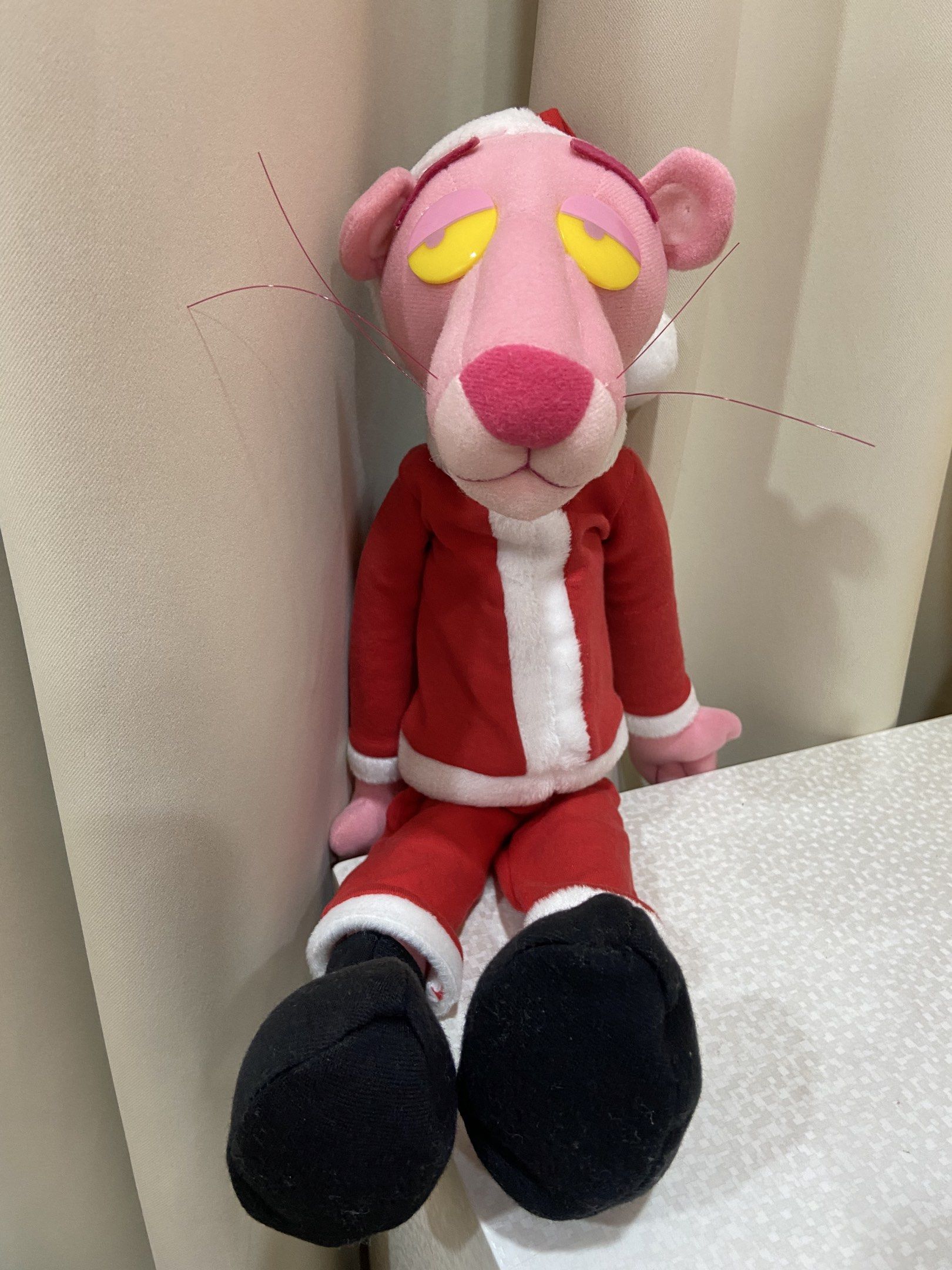 Pink Panther Christmas Plush, Hobbies & Toys, Toys & Games on Carousell