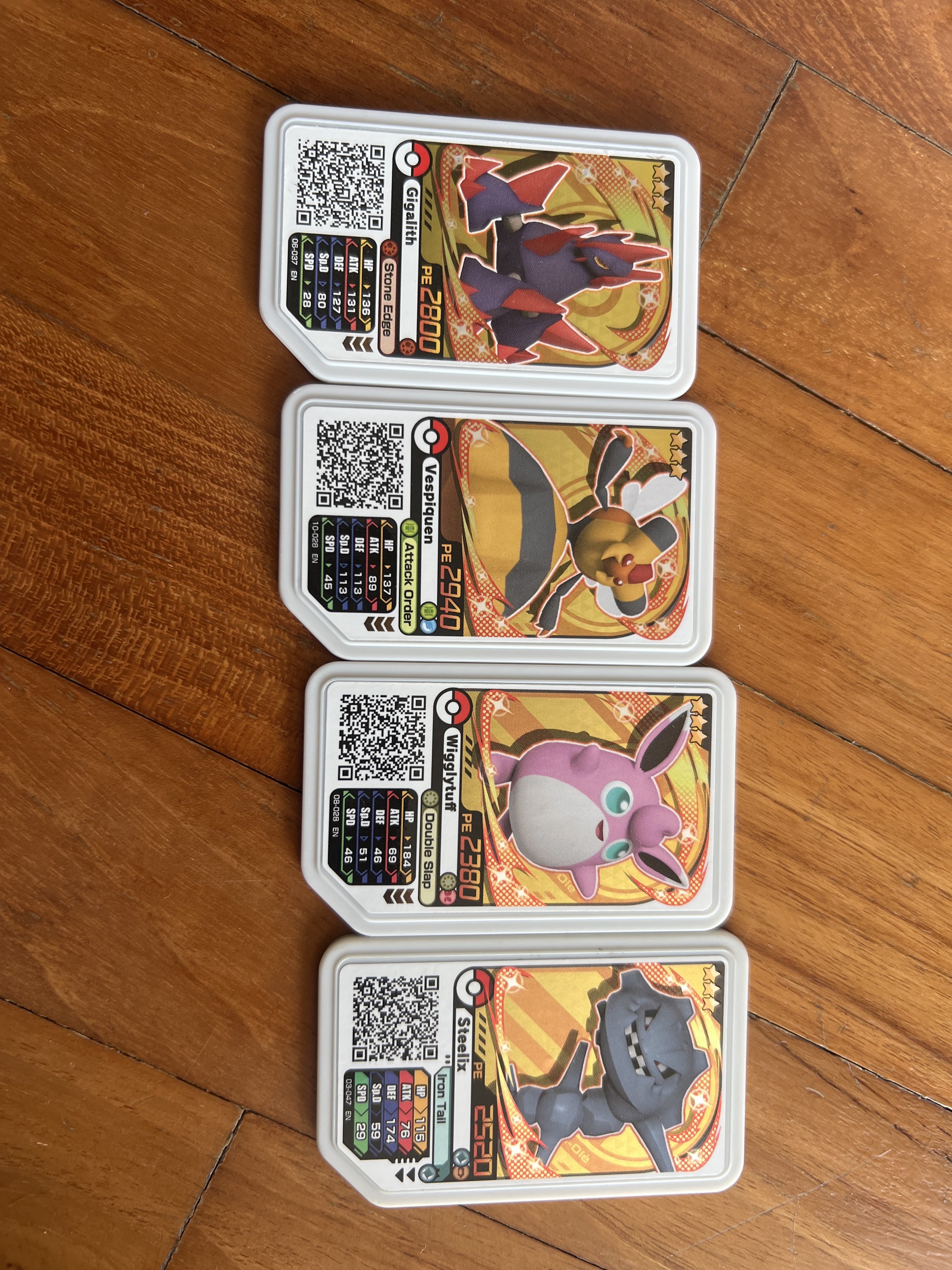 Pokemon Battle Cards - Gigalith, Vespiquen, Wigglytuff, Steelix ...