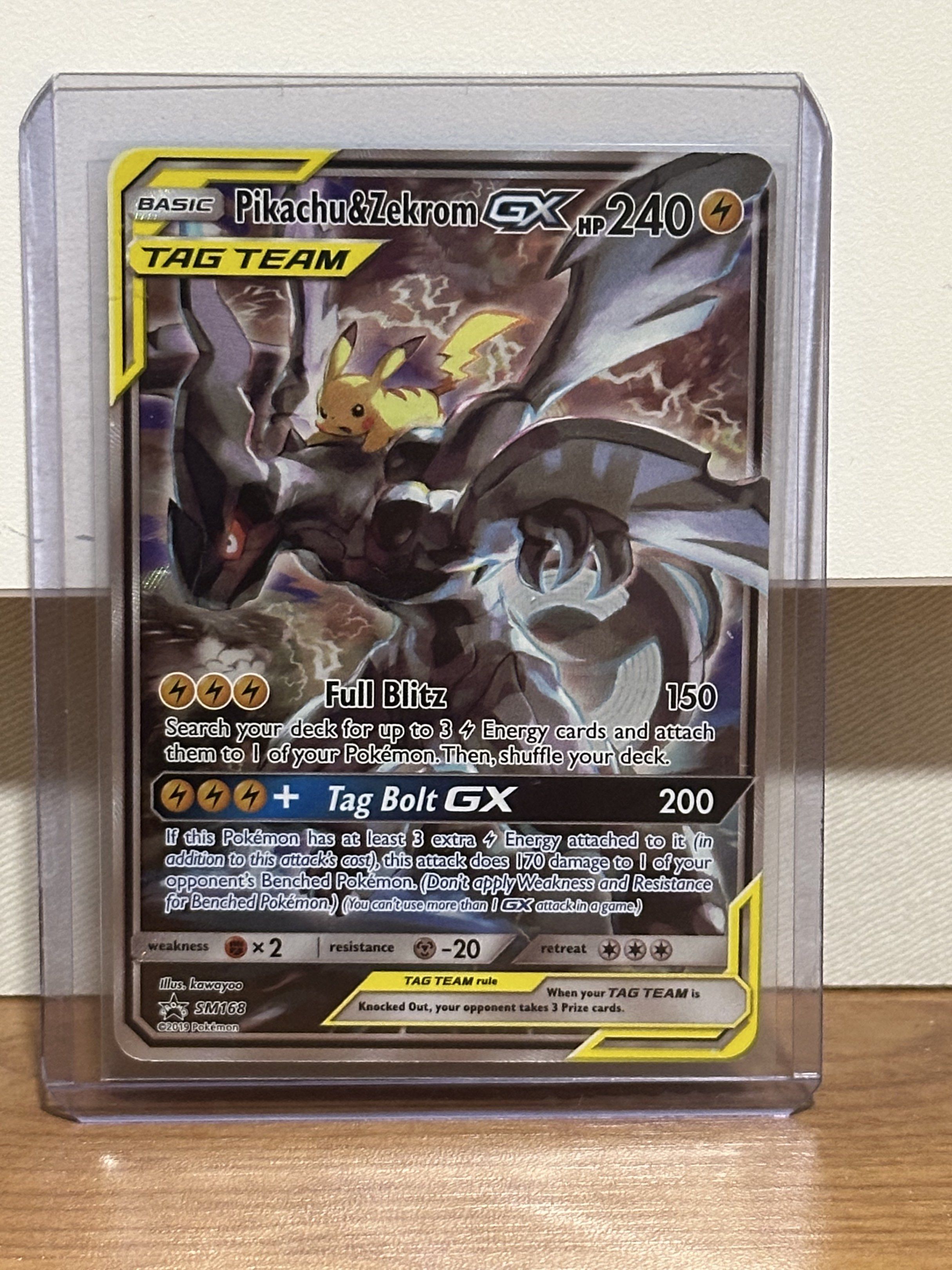 Pokemon TCG Pikachu & Zekrom GX Tag Team SM168, Hobbies & Toys, Toys ...