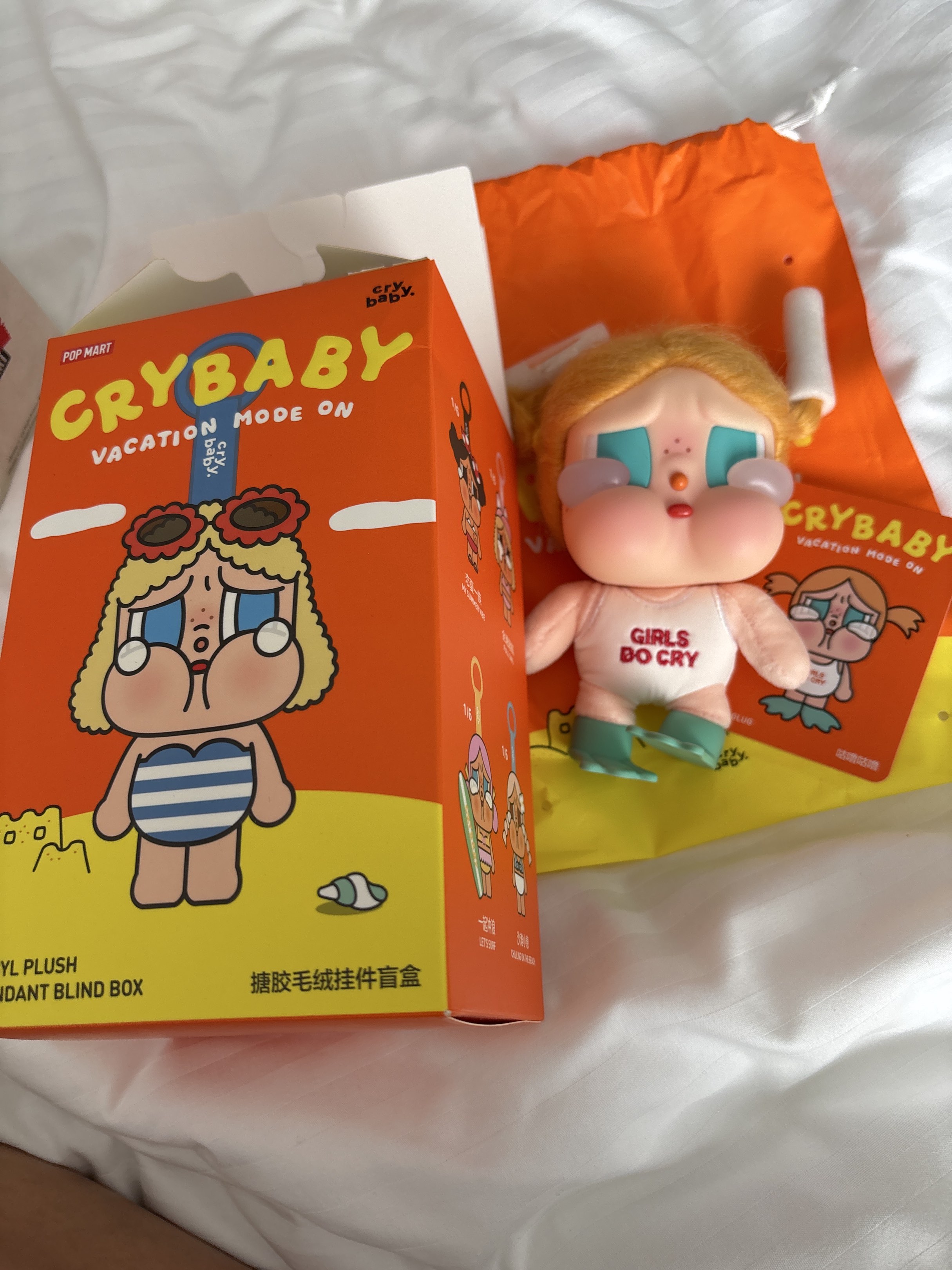 Pop Mart Crybaby Vacation Mode On Plush, Hobbies & Toys, Toys & Games ...