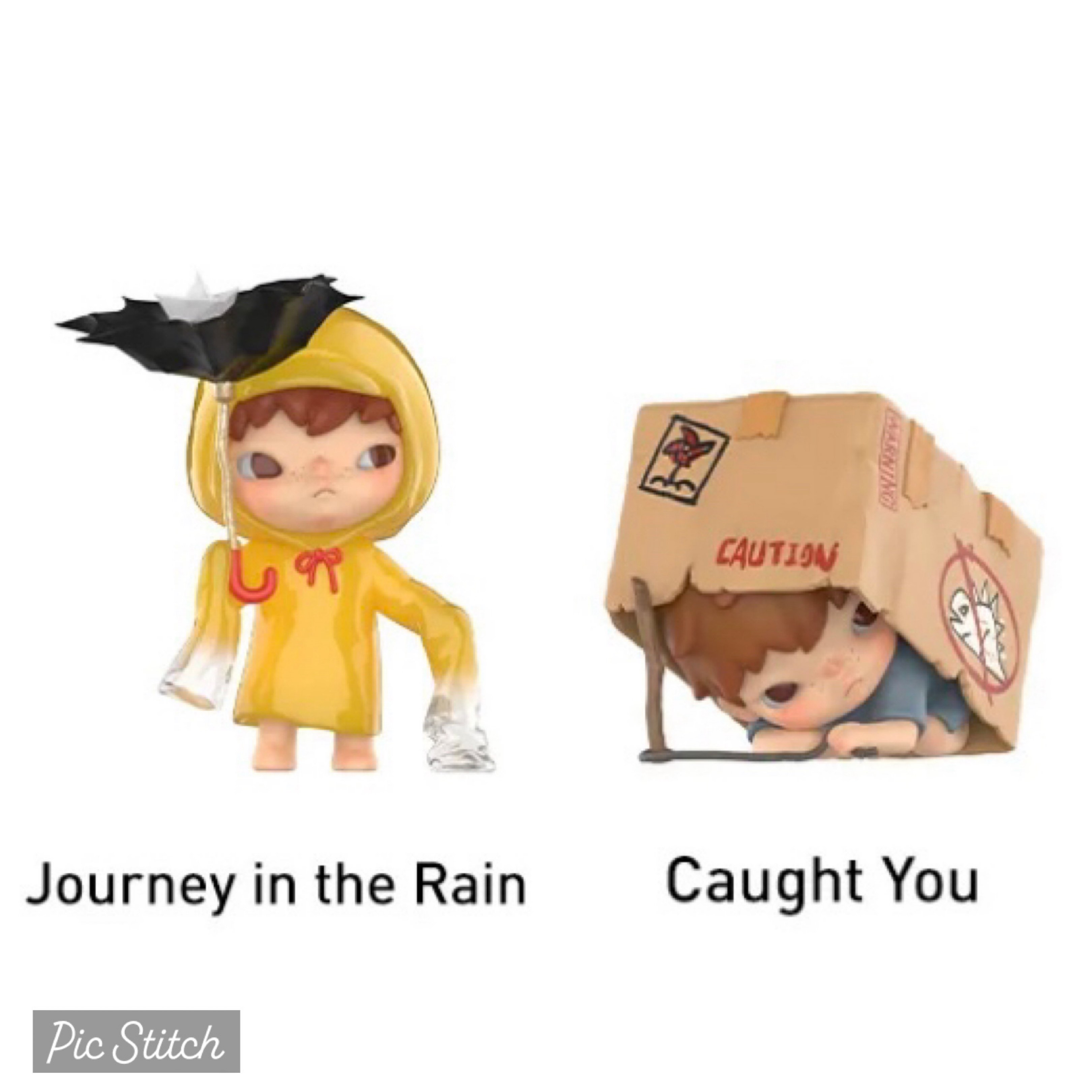 Pop Mart Hirono Echo Series Figures Set - Journey in the Rain and ...