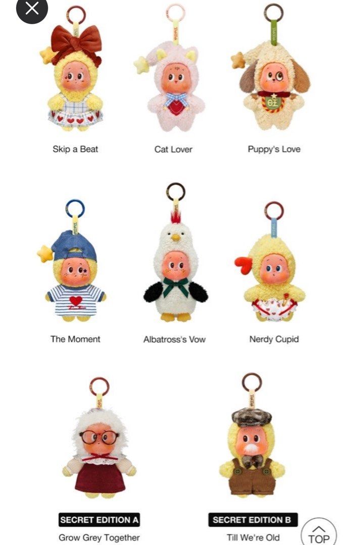 Pop Mart Titi Crush on You Blind Box Keychain, Hobbies & Toys, Toys ...