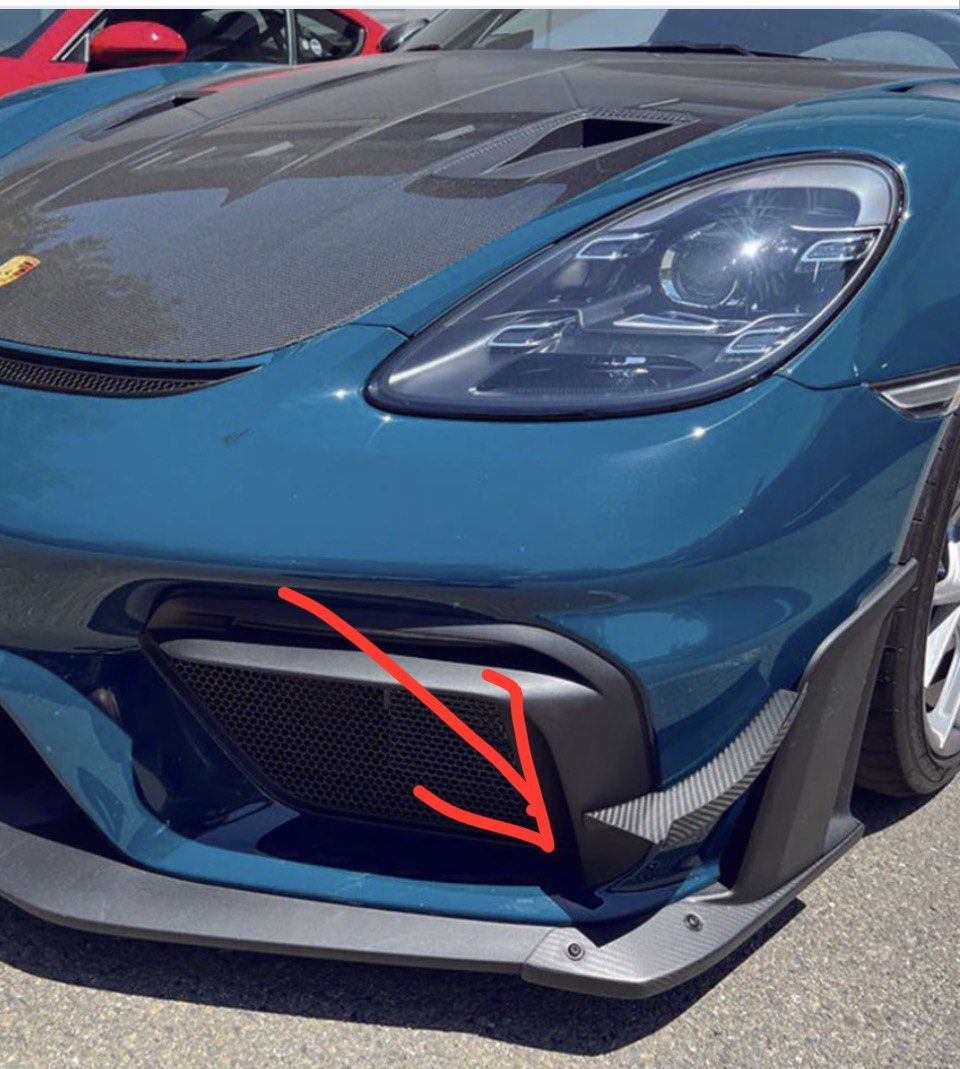 Porsche GT4 lower side spoiler, Car Accessories, Accessories on Carousell