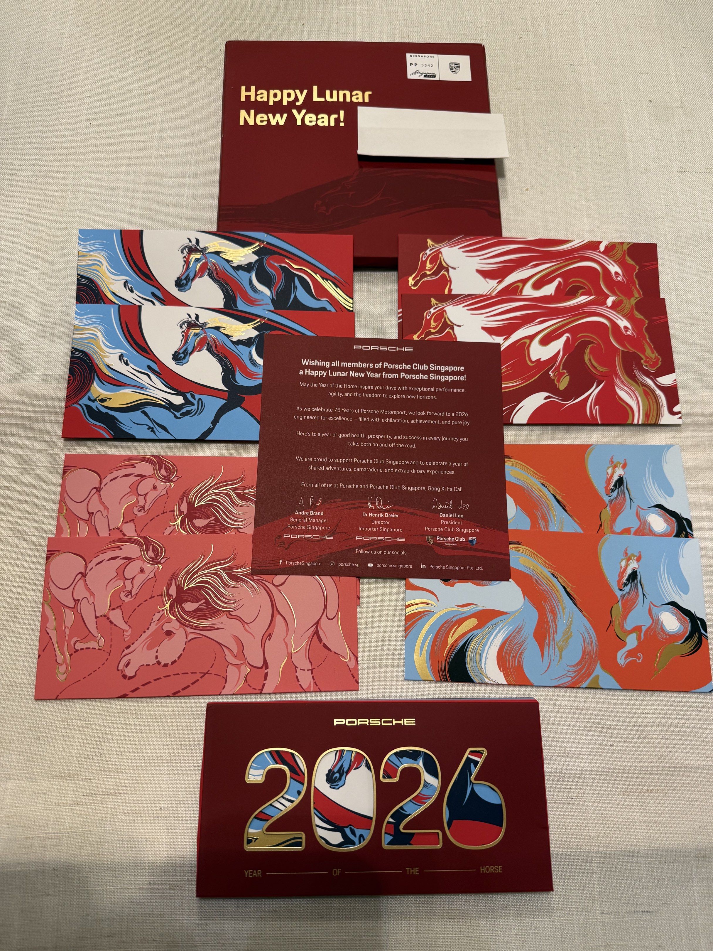 Porsche Lunar New Year Red Packets 2026 Year of the Horse, Hobbies ...