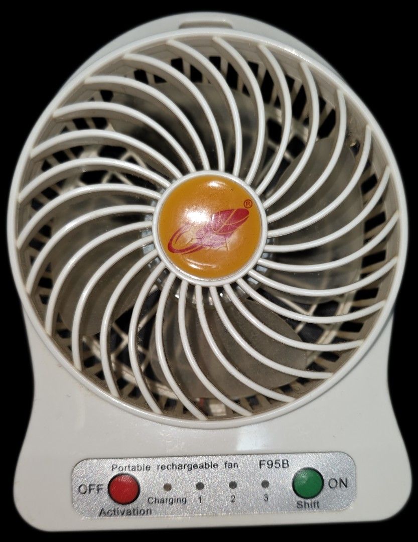 Portable Rechargeable Fan F958, Furniture & Home Living, Lighting ...