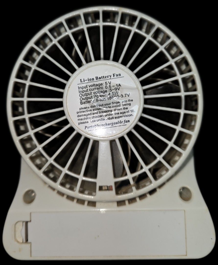 Portable Rechargeable Fan F958, Furniture & Home Living, Lighting ...