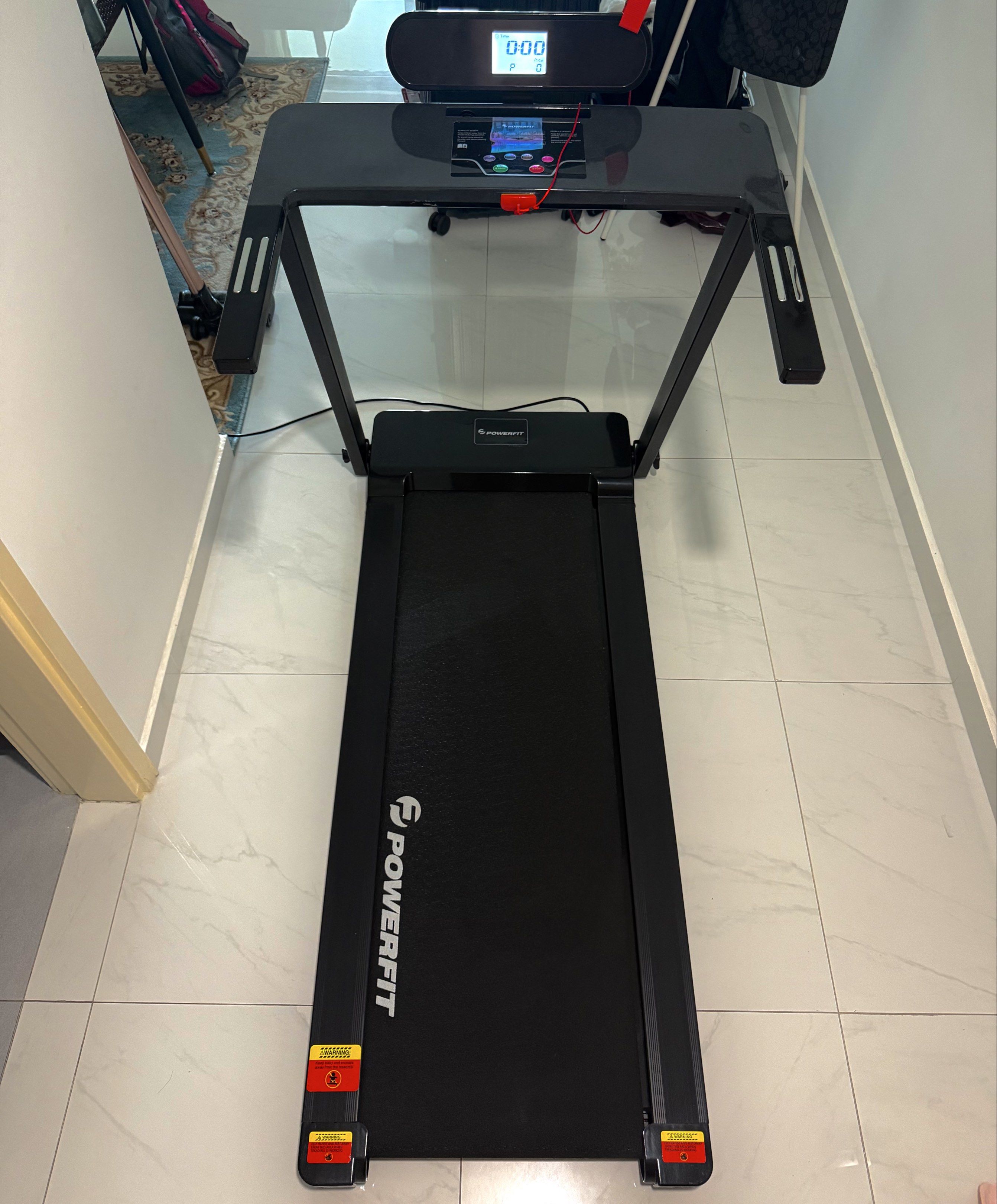 Powerfit PF1002 Foldable Treadmill, Sports Equipment, Exercise ...