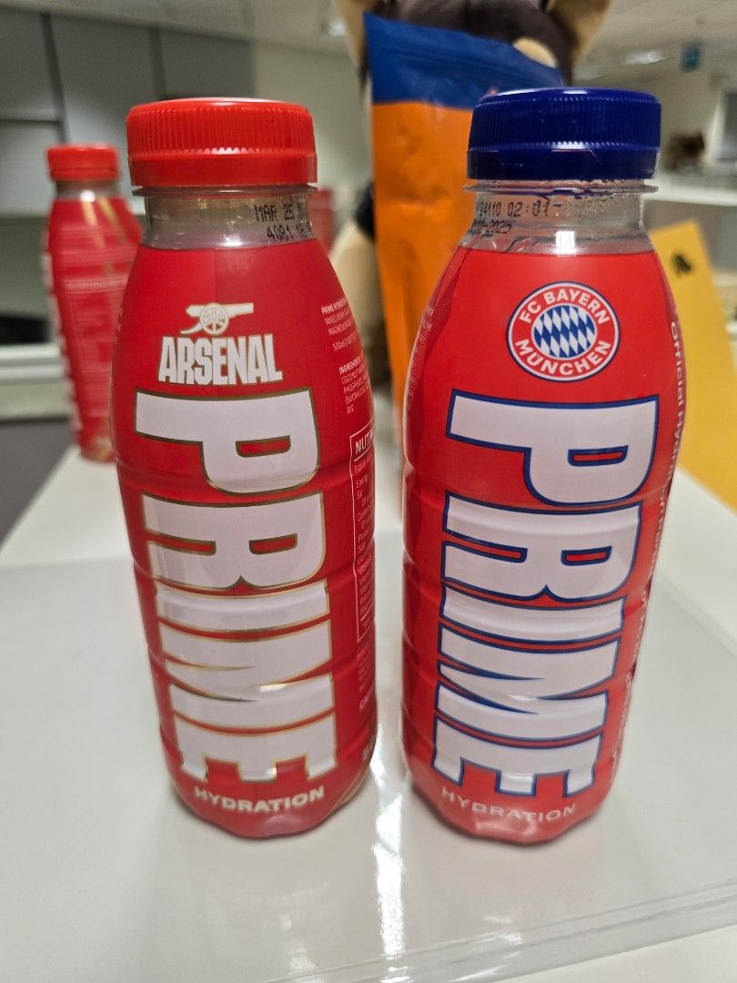 [Prime] Arsenal and FC Bayern Hydration drinks, Food & Drinks ...