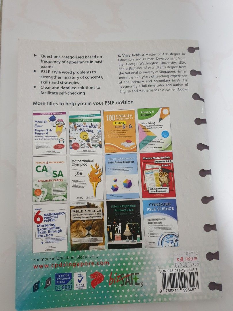 PSLE Mathematics Word Problem FAQs Assessment Books Practice, Hobbies ...