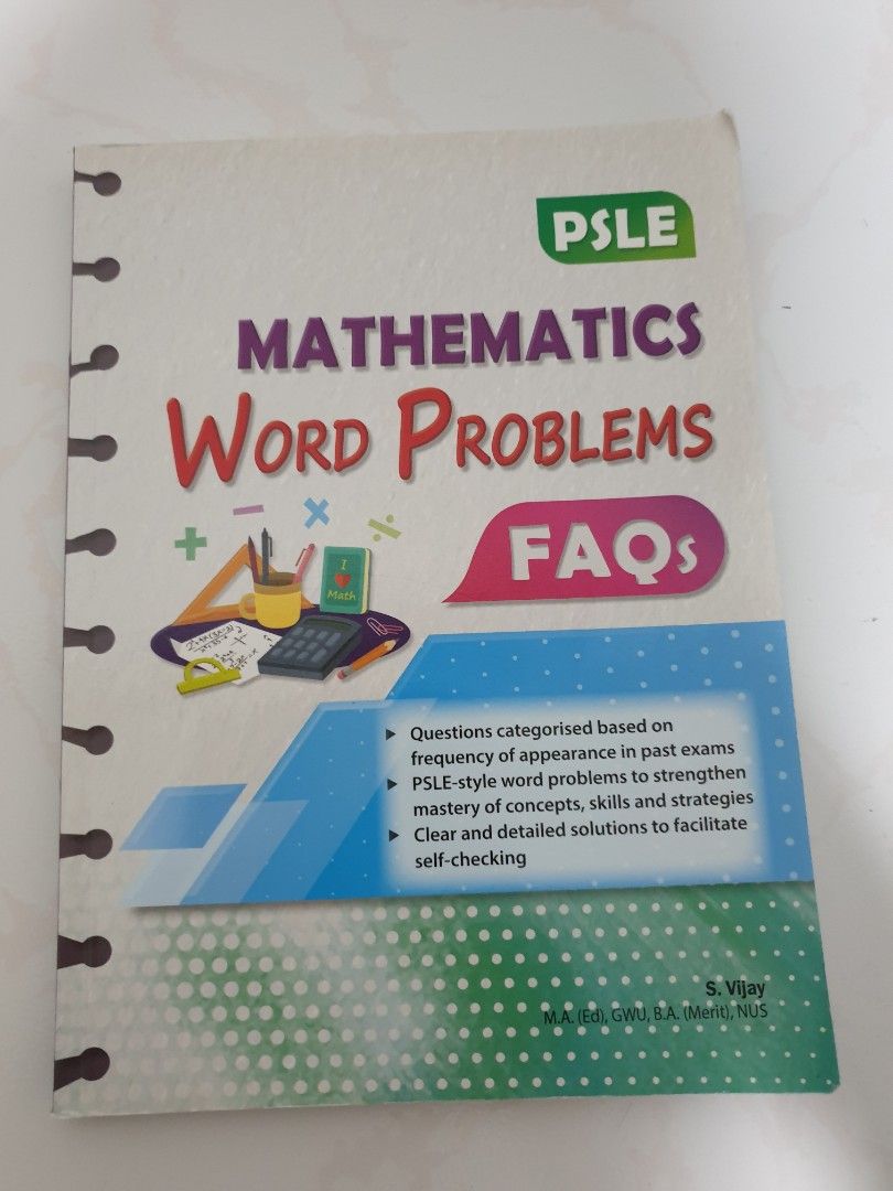 PSLE Mathematics Word Problem FAQs Assessment Books Practice, Hobbies ...