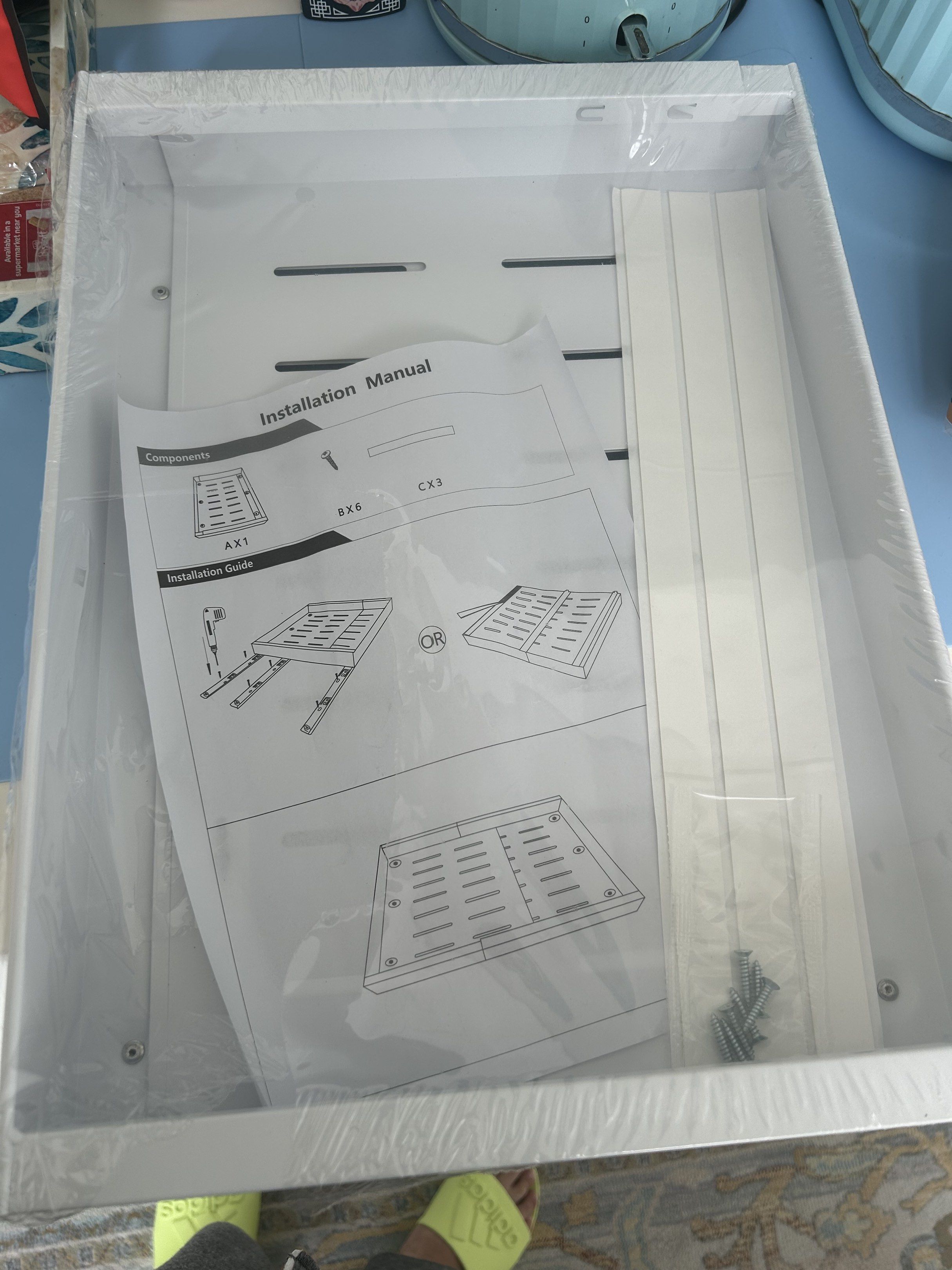 Pull out White Drawer with Installation Manual, Furniture & Home Living ...