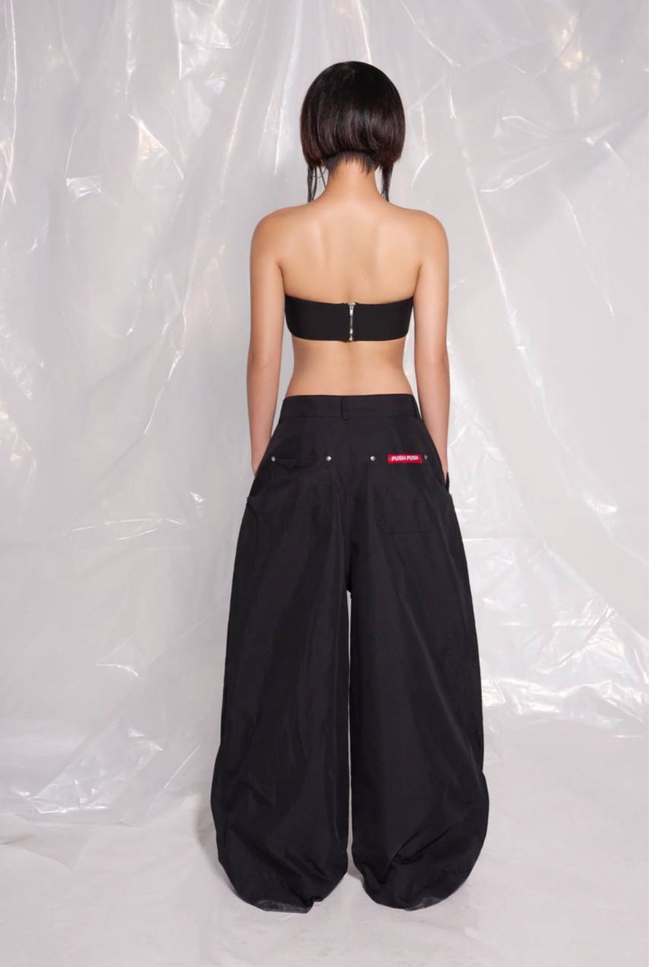 Push Push Sonic Pants - Black, Men's Fashion, Bottoms, Trousers on ...