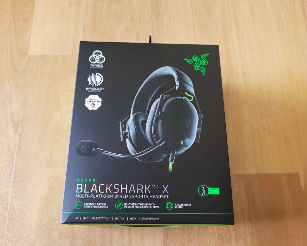 Razer Blackshark V2 X Esports Gaming Headphones, Audio, Headphones ...