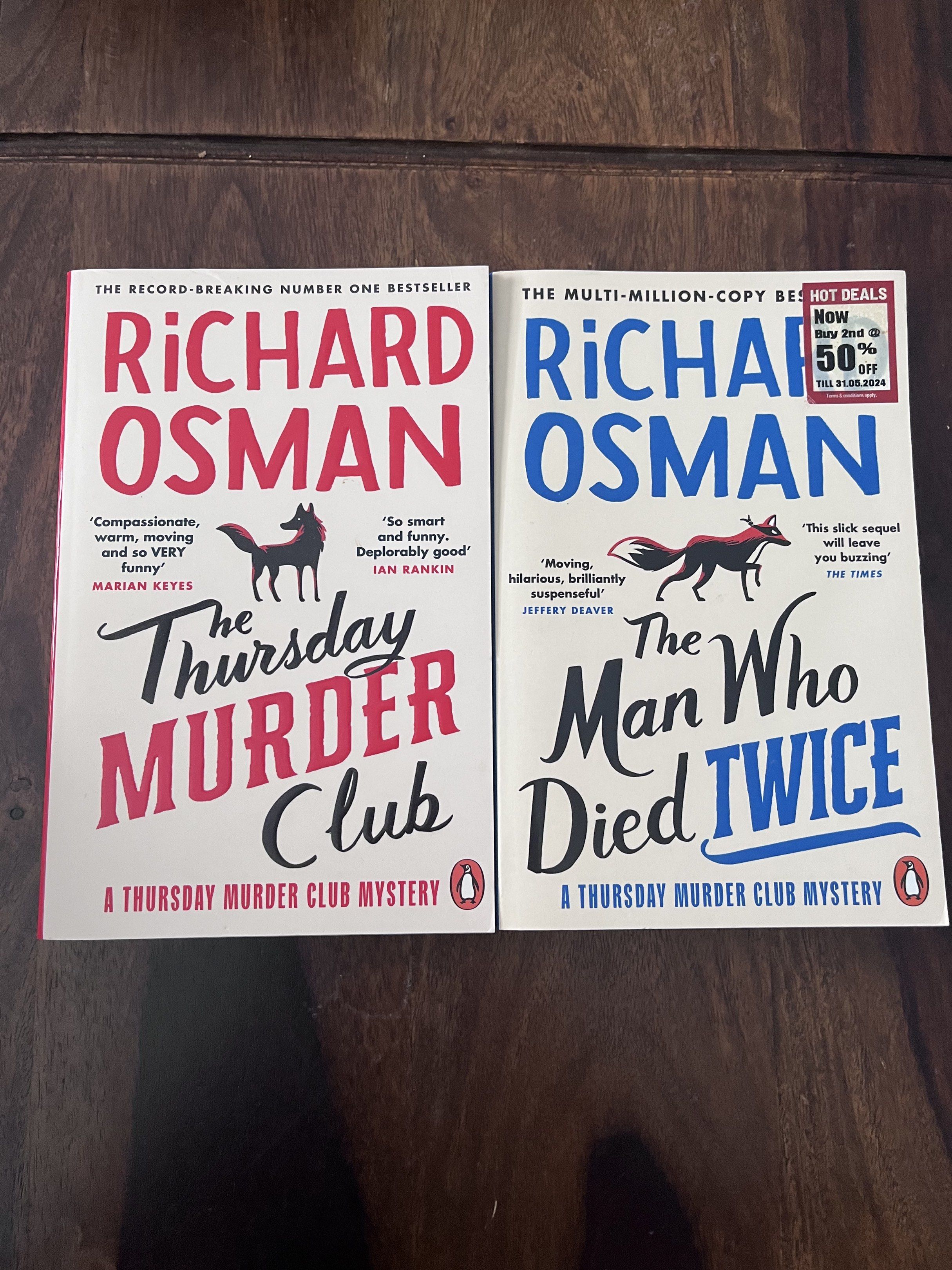 Richard Osman - The Thursday Murder Club & The Man Who Died Twice ...