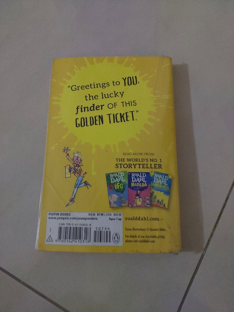 Roald Dahl's Charlie and the Chocolate Factory, Hobbies & Toys, Books ...