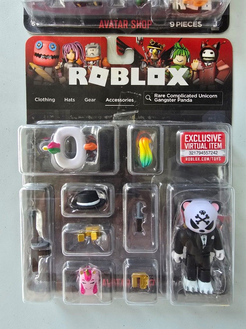 Roblox rare unicorn panda or trade with retro 8 bit gamer toy mobile ...