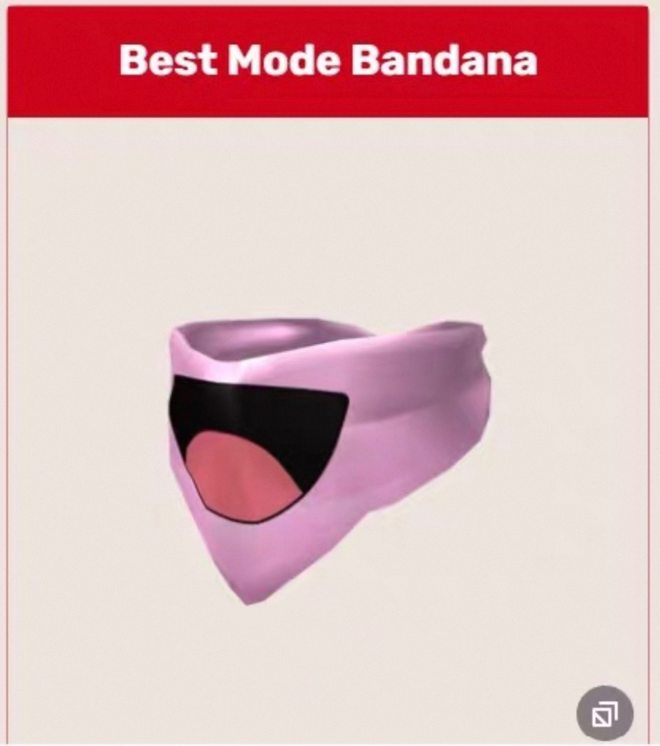 Roblox toy code virtual item sshf Best Mode Bandana, Video Gaming ...