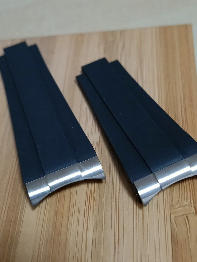 Rolex Rubber Strap - Black, Luxury, Watches on Carousell