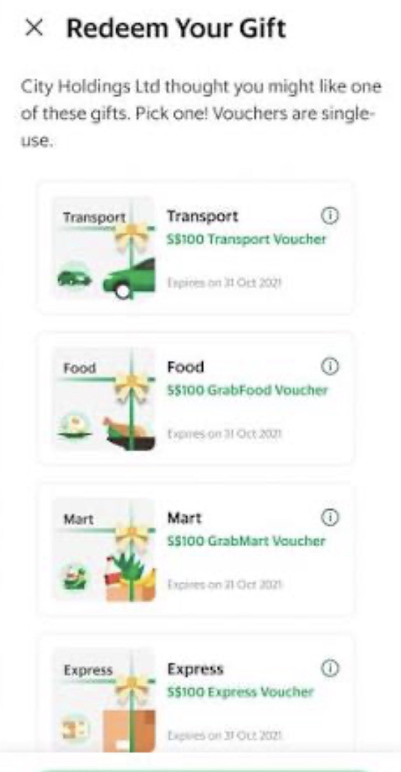 S$250 Grab Voucher for $215. By June 2026, Tickets & Vouchers, Vouchers ...