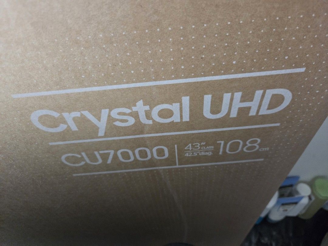 Samsung Crystal UHD 43" CU7000 TV, TV & Home Appliances, TV ...