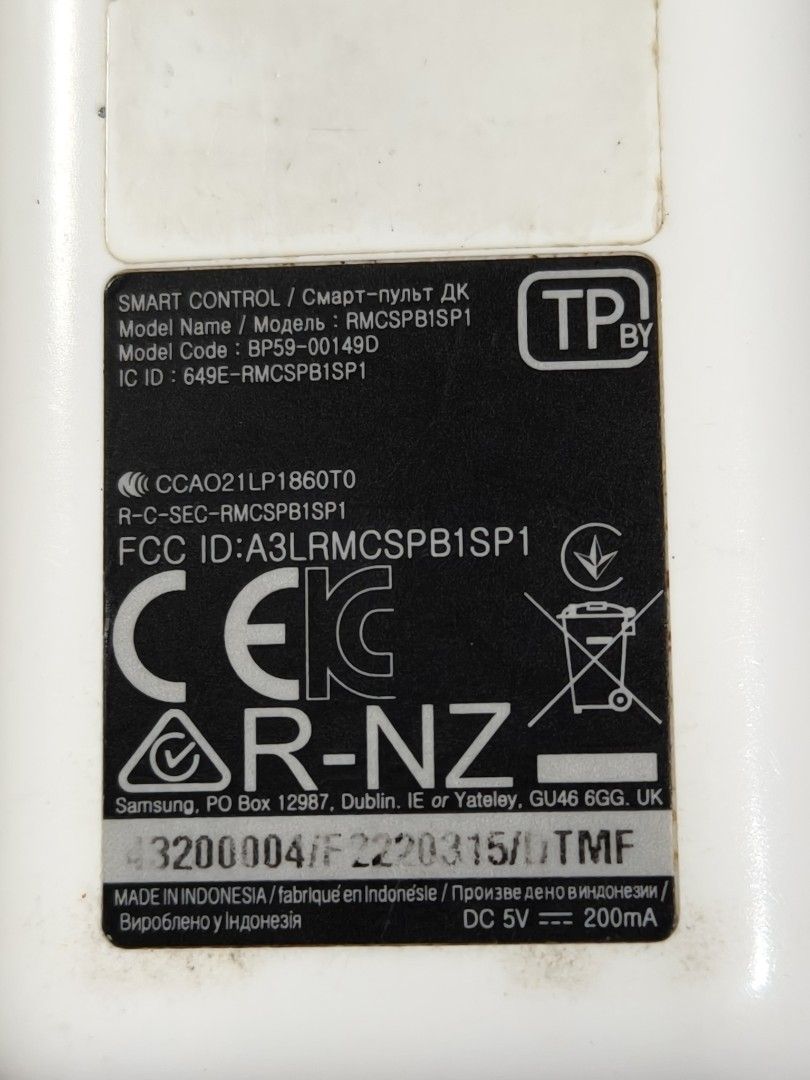 Samsung Smart Remote Control, TV & Home Appliances, TV & Entertainment ...