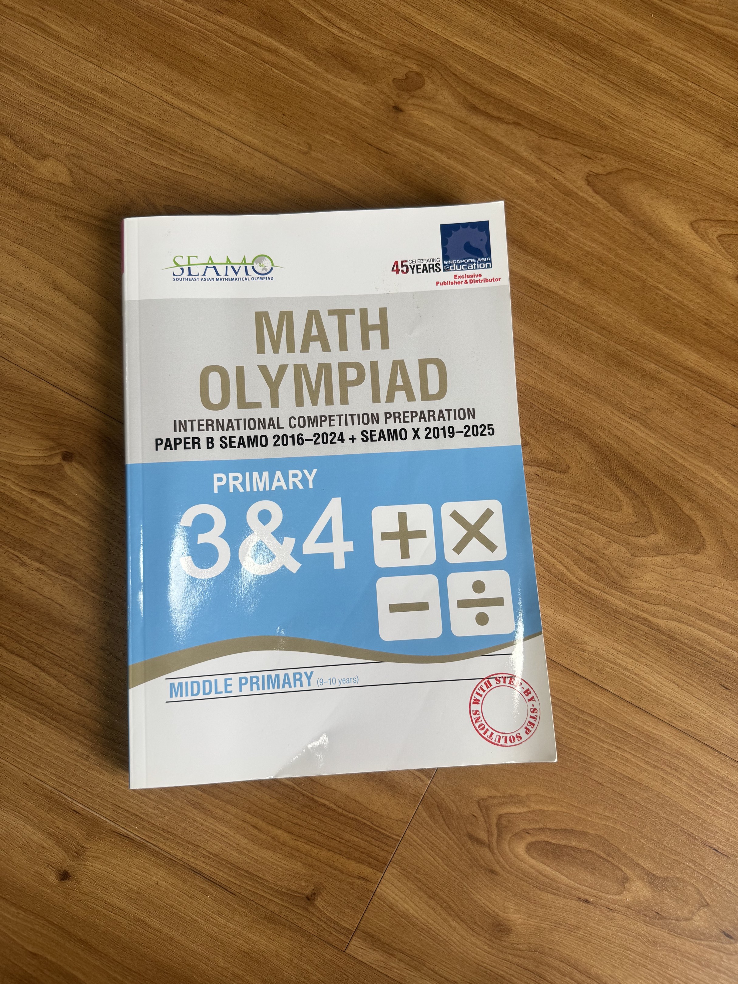 SEAMO Math Olympiad Primary 3 & 4 Book, Hobbies & Toys, Books ...