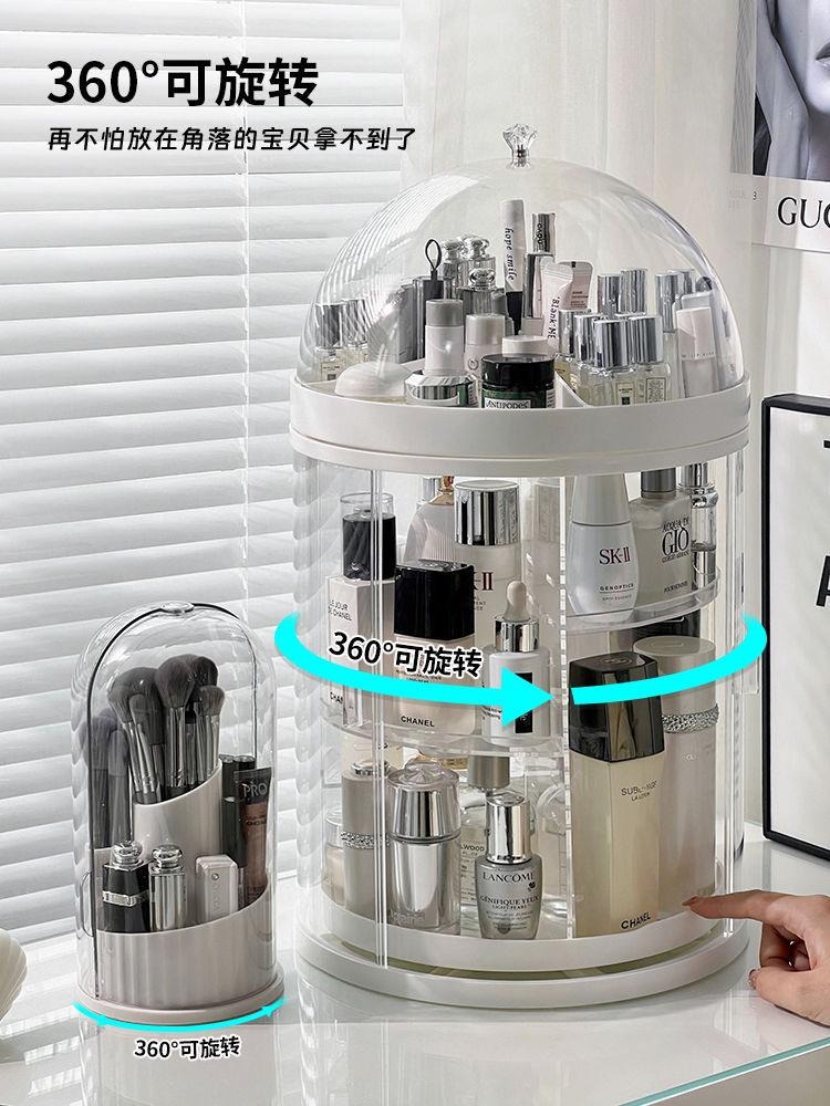 *SG Stock* Dustproof and Height Adjustable 360 Rotation Makeup ...