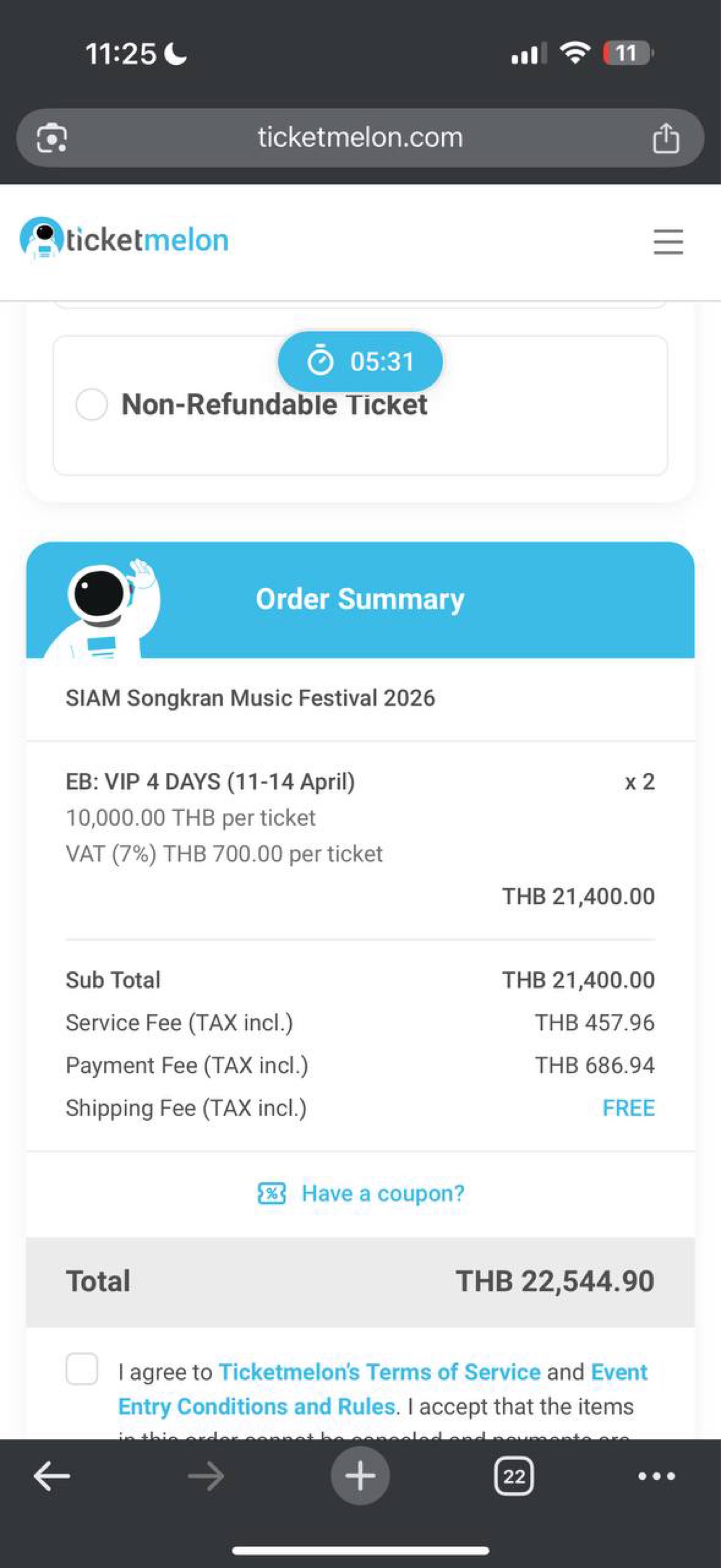 SIAM Songkran Music Festival 2026 - VIP 4 Days Tickets, Tickets ...