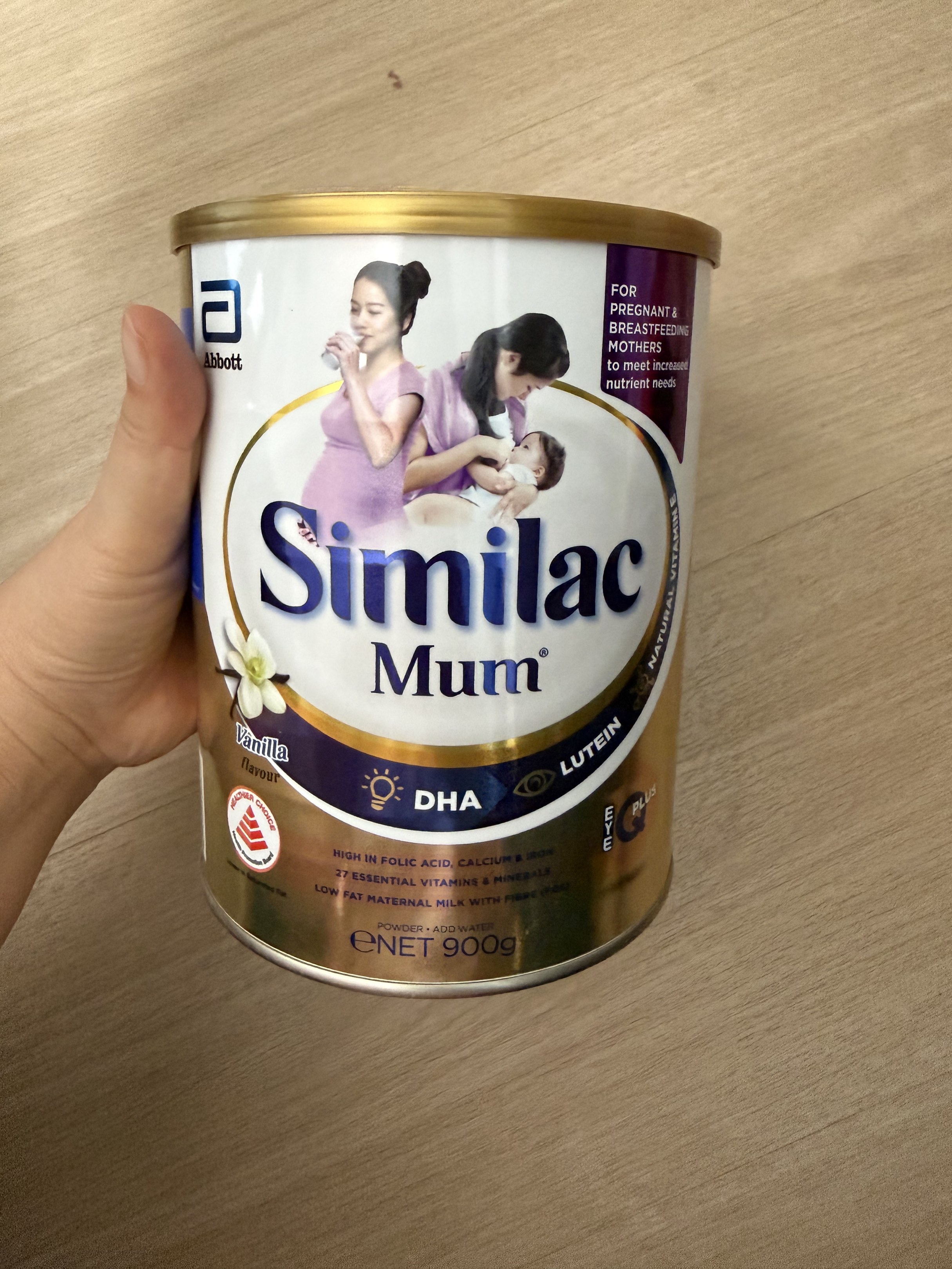 Similac Mum Vanilla Formula (900g), Babies & Kids, Nursing & Feeding ...