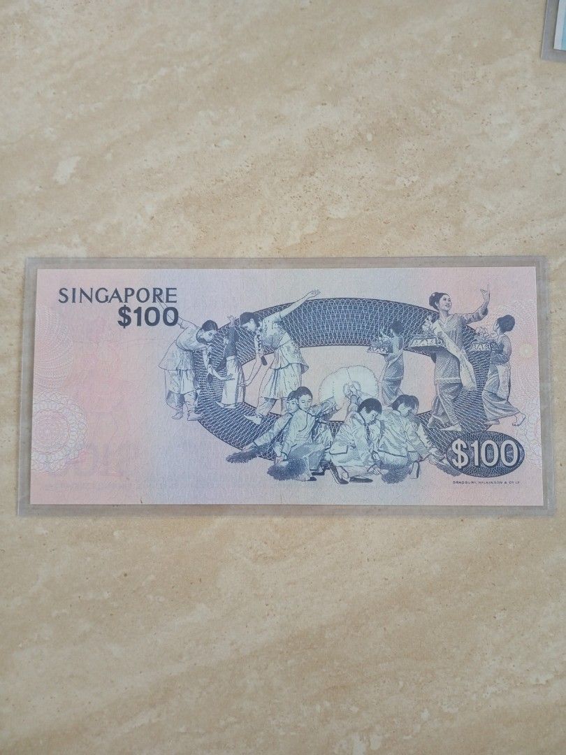 SINGAPORE $100 BIRD AU, Hobbies & Toys, Memorabilia & Collectibles ...