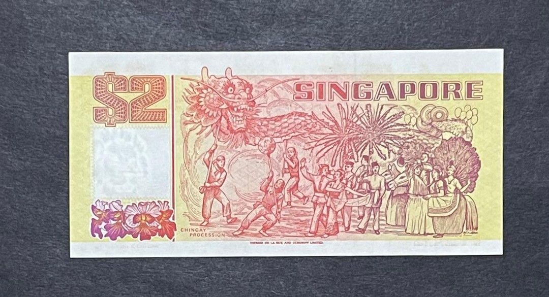 Singapore Banknote Ship $2 orange-red 1991, Hobbies & Toys, Memorabilia ...