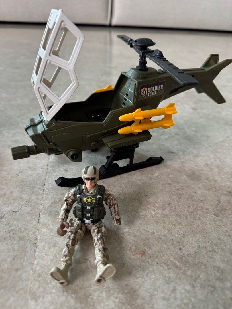 Soldier Force Military Tank & Helicopter Toy Set, Hobbies & Toys, Toys ...