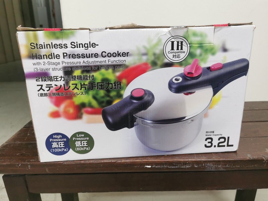 Stainless Steel Pressure Cooker 3.2L, TV & Home Appliances, Kitchen ...