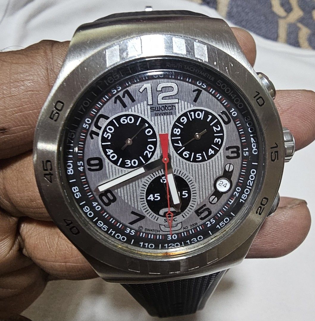 Swatch Irony Chronograph Watch, Men's Fashion, Watches & Accessories ...