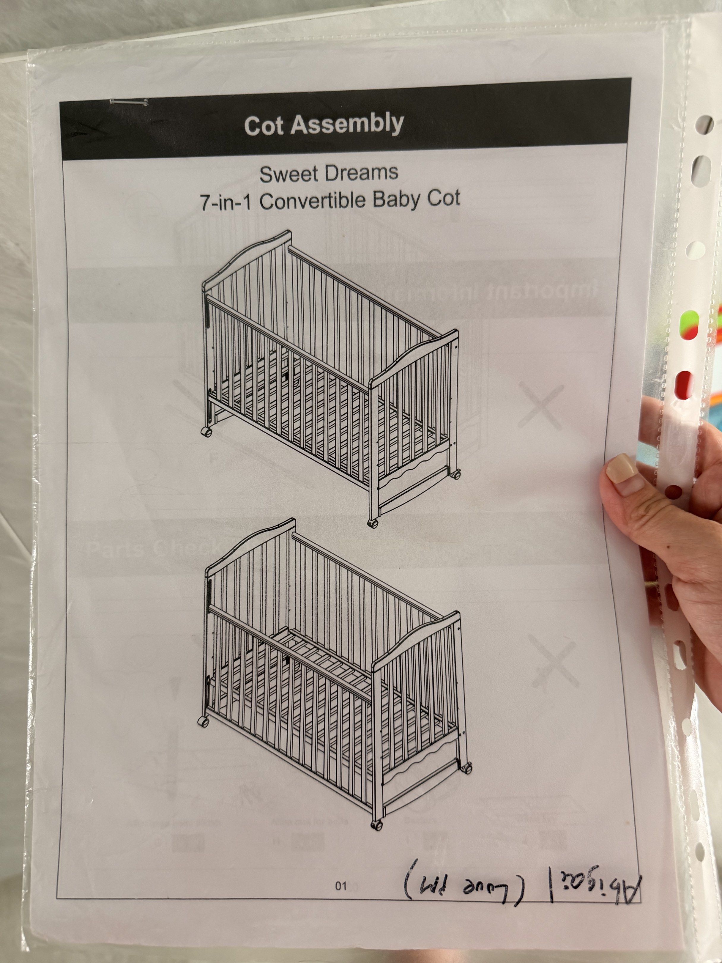 Sweet Dreams 7-in-1 Convertible Baby Cot, Babies & Kids, Baby Nursery ...