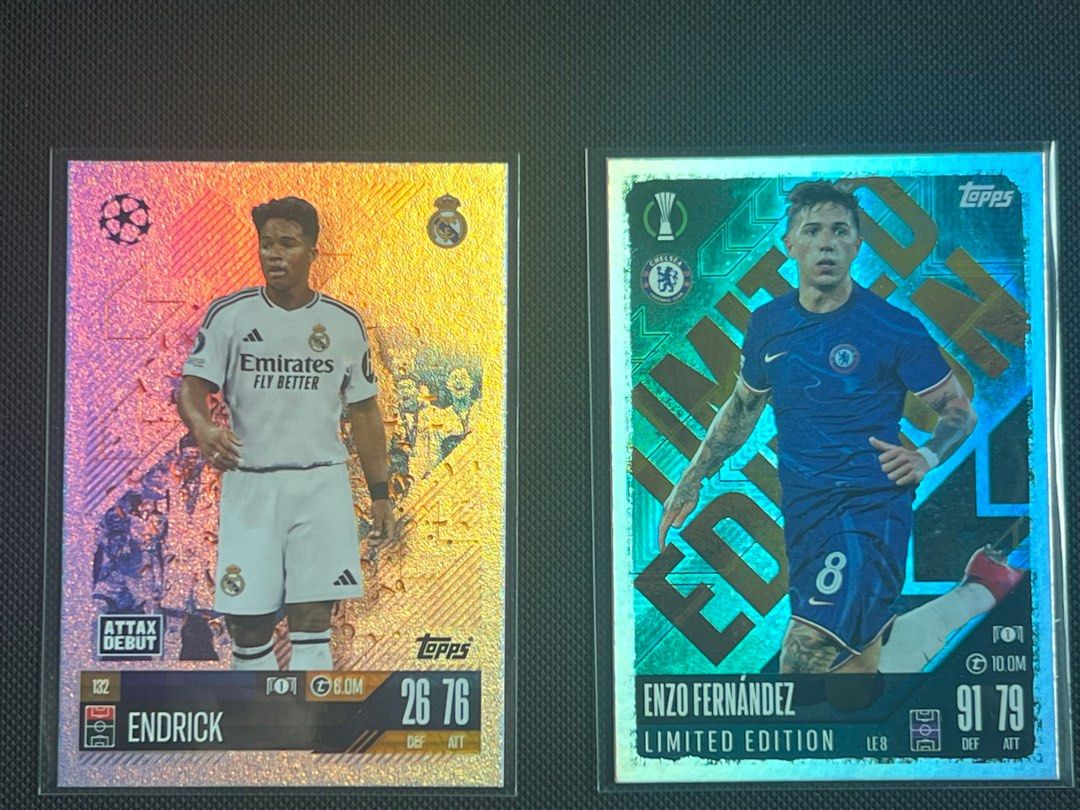 Topps Match Attax - Endrick & Enzo Fernández, Hobbies & Toys, Toys ...