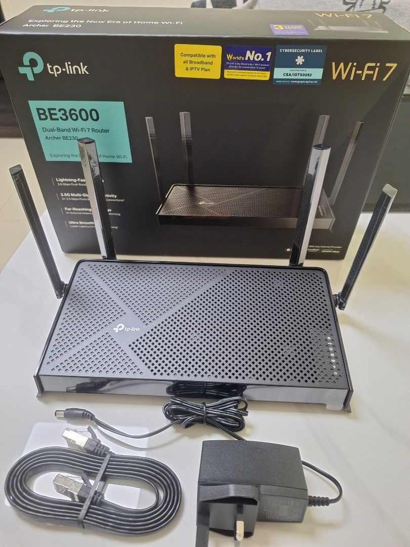 TP-Link BE3600 Dual-Band Wi-Fi 7 Router, Computers & Tech, Parts ...