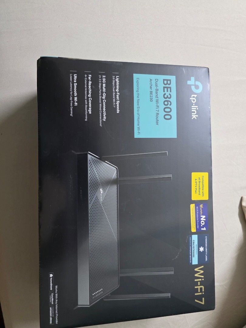 TP-Link BE3600 Dual-Band Wi-Fi 7 Router, Computers & Tech, Parts ...